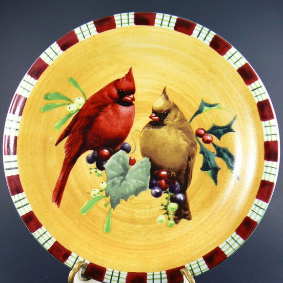 Lenox | Other | Lenox Winter Greetings Cardinal Porcelain Salad Plate ...